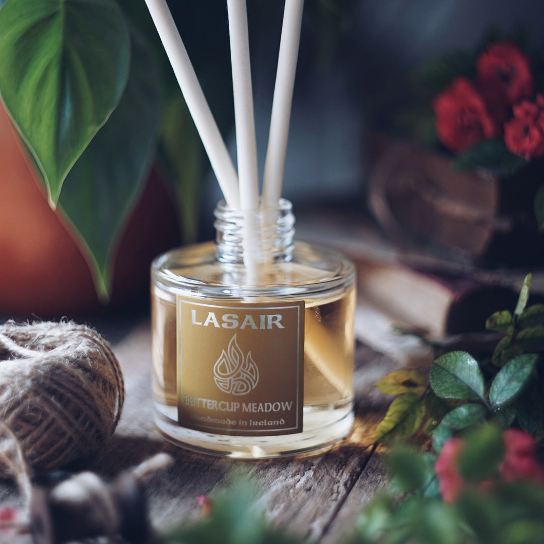 Buttercup Meadow Reed Diffuser - Made in Ireland – Lasair Candles